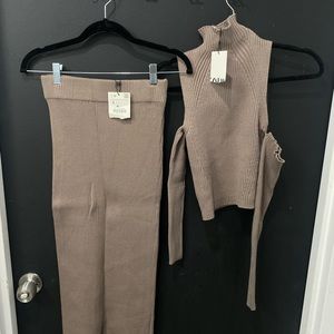 Zara | Other | Zara Ribbed Midi Skirt Set | Poshmark